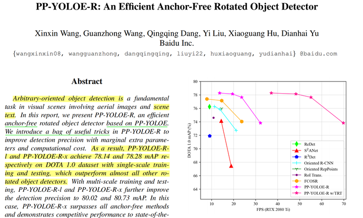 百度出品: PP-YOLOE-R旋转目标检测 - 知乎
