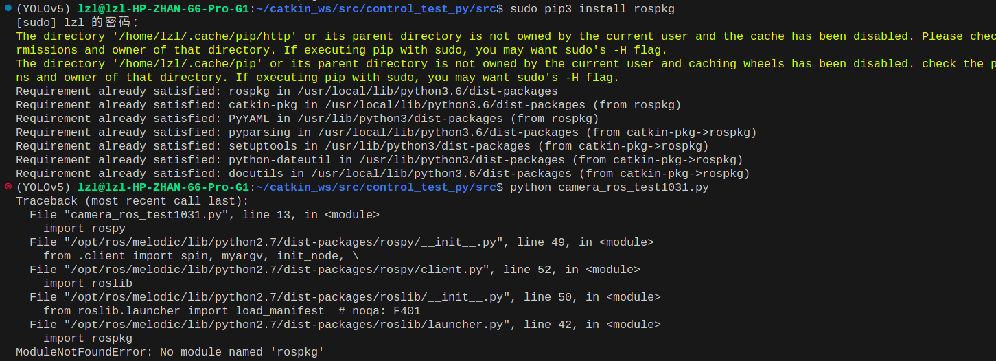 ModuleNotFoundError: No module named 'rospkg' - 知乎