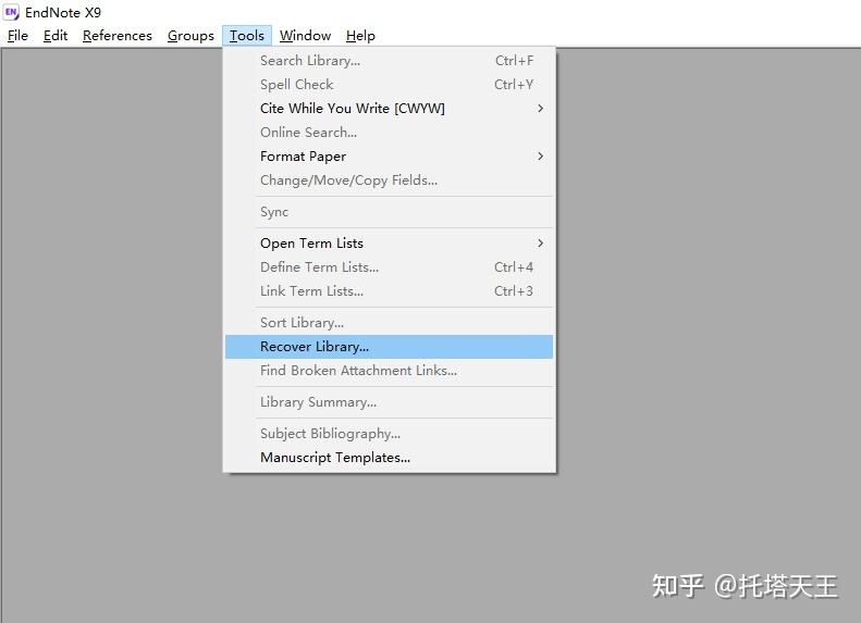 endnote出现no references found 应该怎么办？ - 知乎