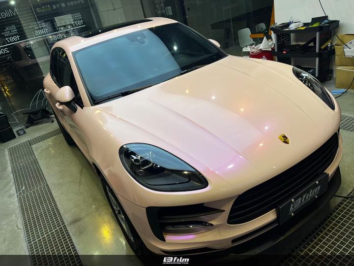 保时捷Macan-LBFILM改色膜钻石胭脂粉 - 知乎