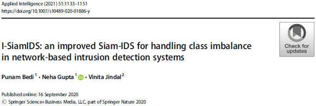 I-SiamIDS：用于处理基于网络的入侵检测系统中的类不平衡 - 知乎
