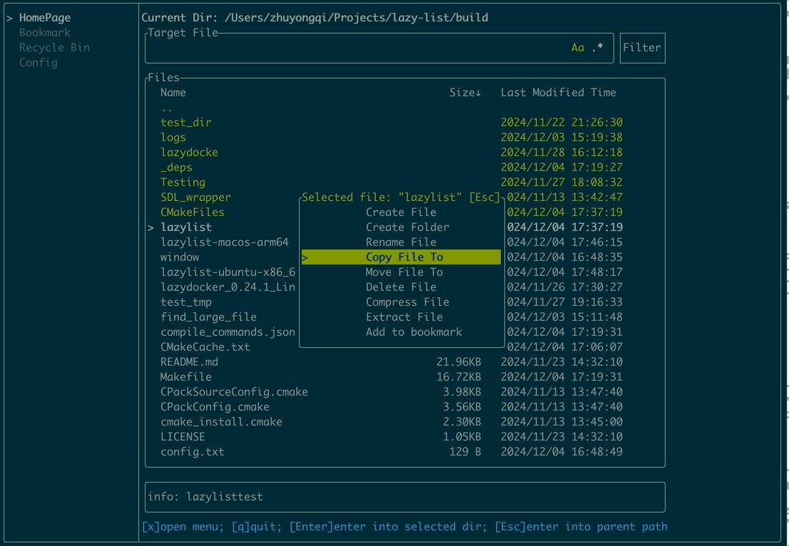 还在啃Shell？ Lazylist：终端中的GUI文件管理器 - 知乎