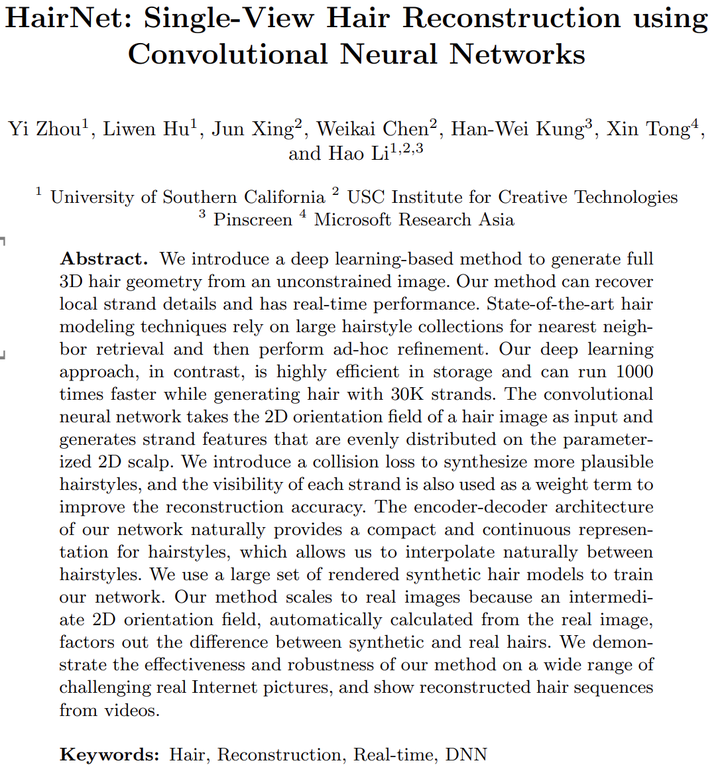 HairNet笔记 - 知乎