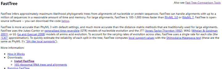 FastTree：ML法构树软件linux版下载安装 - 知乎