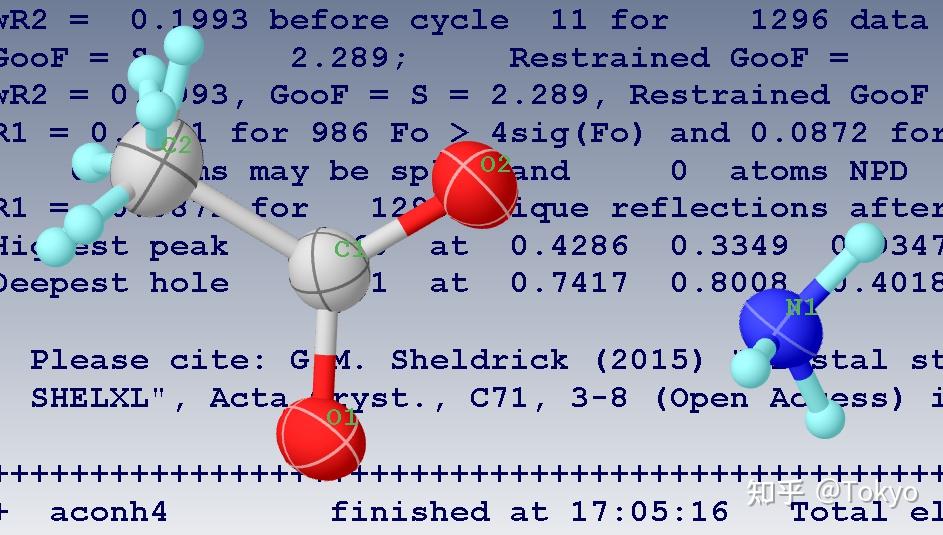 Olex2基操-铵根离子加氢示例1 - 知乎