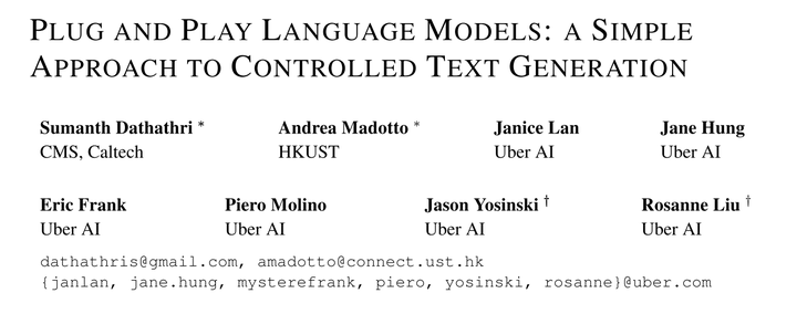 PPLM: 即插即用式可控文本生成 - 知乎