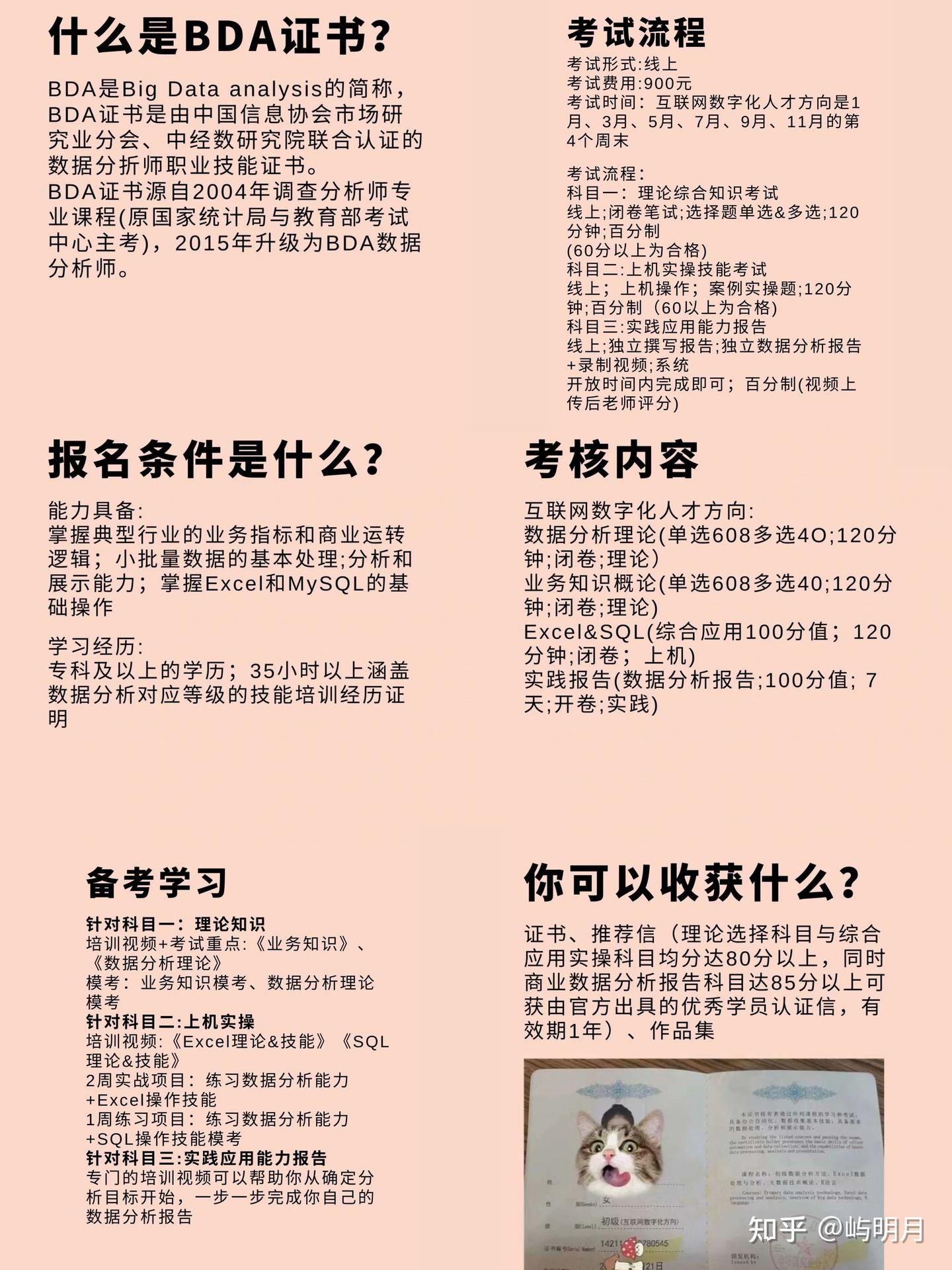 BDA初级数据分析师证书+备考指南 - 知乎