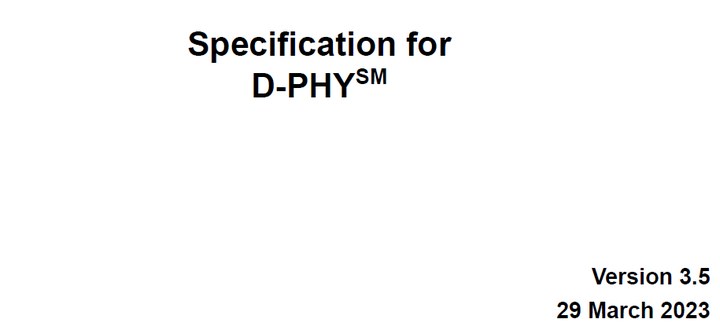 MIPI【协议篇】D-PHY - 知乎