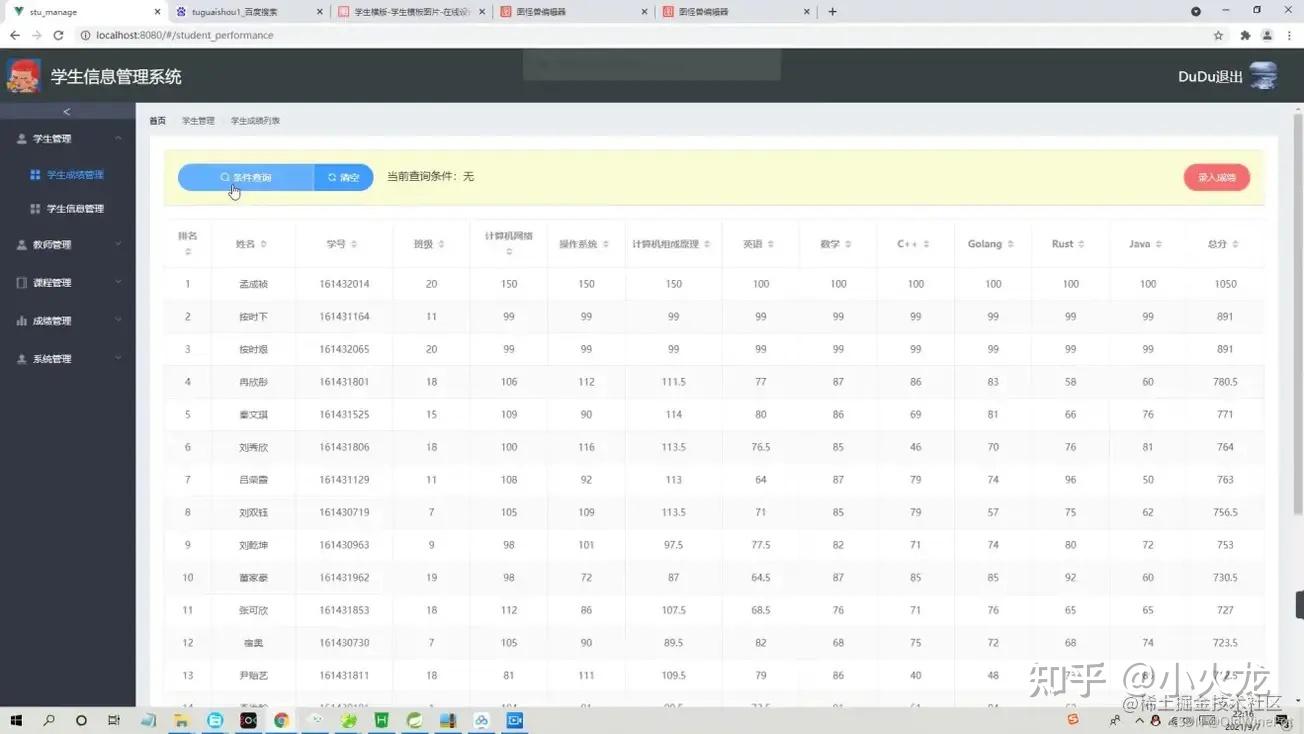 Java项目:学生管理系统(java+Springboot+Maven+mybatis+Vue+Mysql) - 知乎
