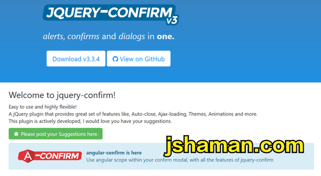 jquery-confirm，是个不错的消息框插件。 - 知乎