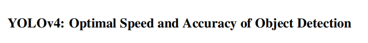 目标检测论文阅读系列：YOLO V4 - 知乎