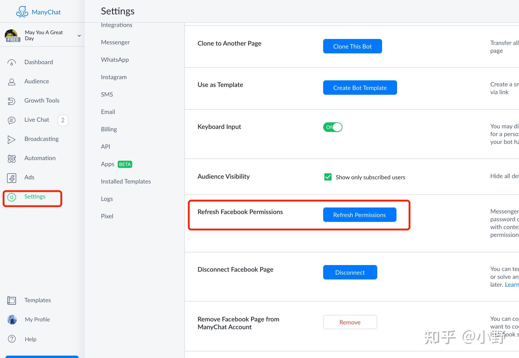 Manychat从0-1教程（功能介绍部分） - 知乎