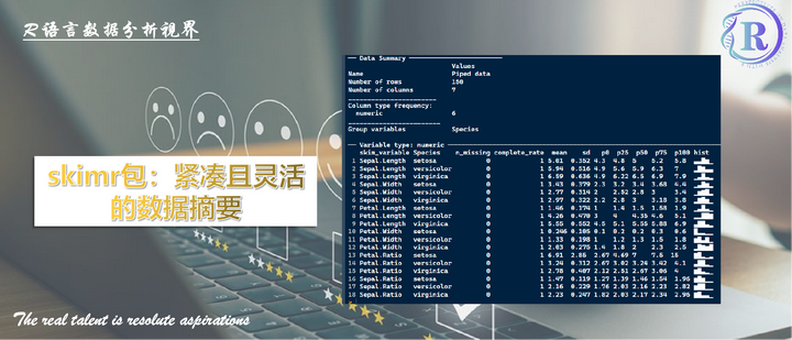 skimr包：紧凑且灵活的数据摘要 - 知乎