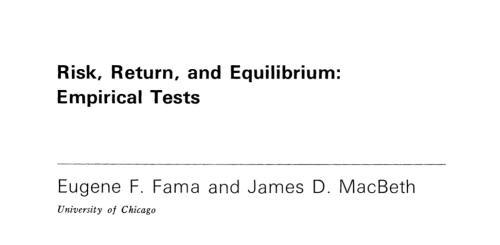 Fama-MacBeth Regression - 知乎