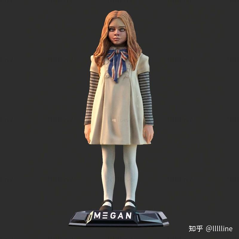 人工智能玩具人偶梅根MEGAN M3GAN 3D 打印模型 STL - 知乎