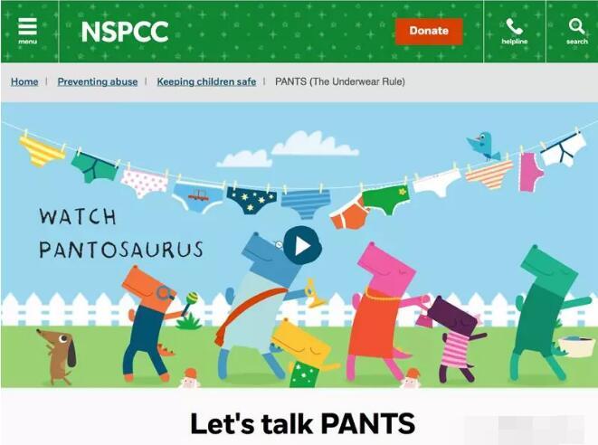 英国慈善组织NSPCC的“儿童性安全”的教育项目：“ Let’s talk about PANTS” - 知乎