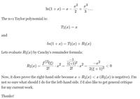 ln(x+1) x∈(-1，1）的泰勒展开推导 - 知乎