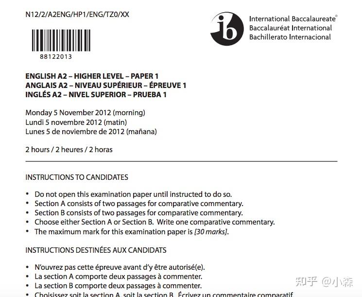 IB考试真题可以在哪里获得？ - 知乎