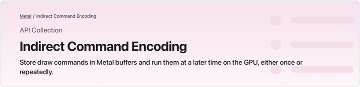 Metal 和 Indirect Command Encoding - 知乎