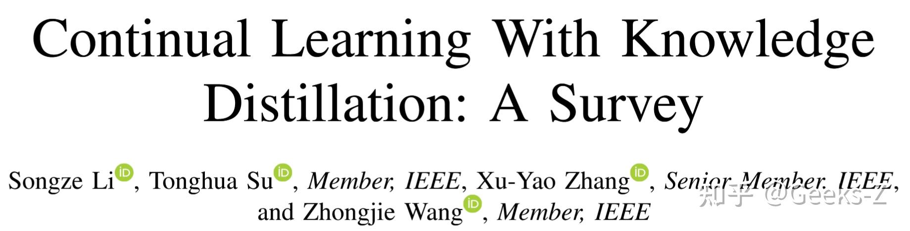类增量学习综述—知识蒸馏 - 知乎
