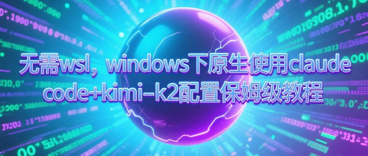 无需wsl，windows下原生使用claude code+kimi-k2配置保姆级教程 - 知乎