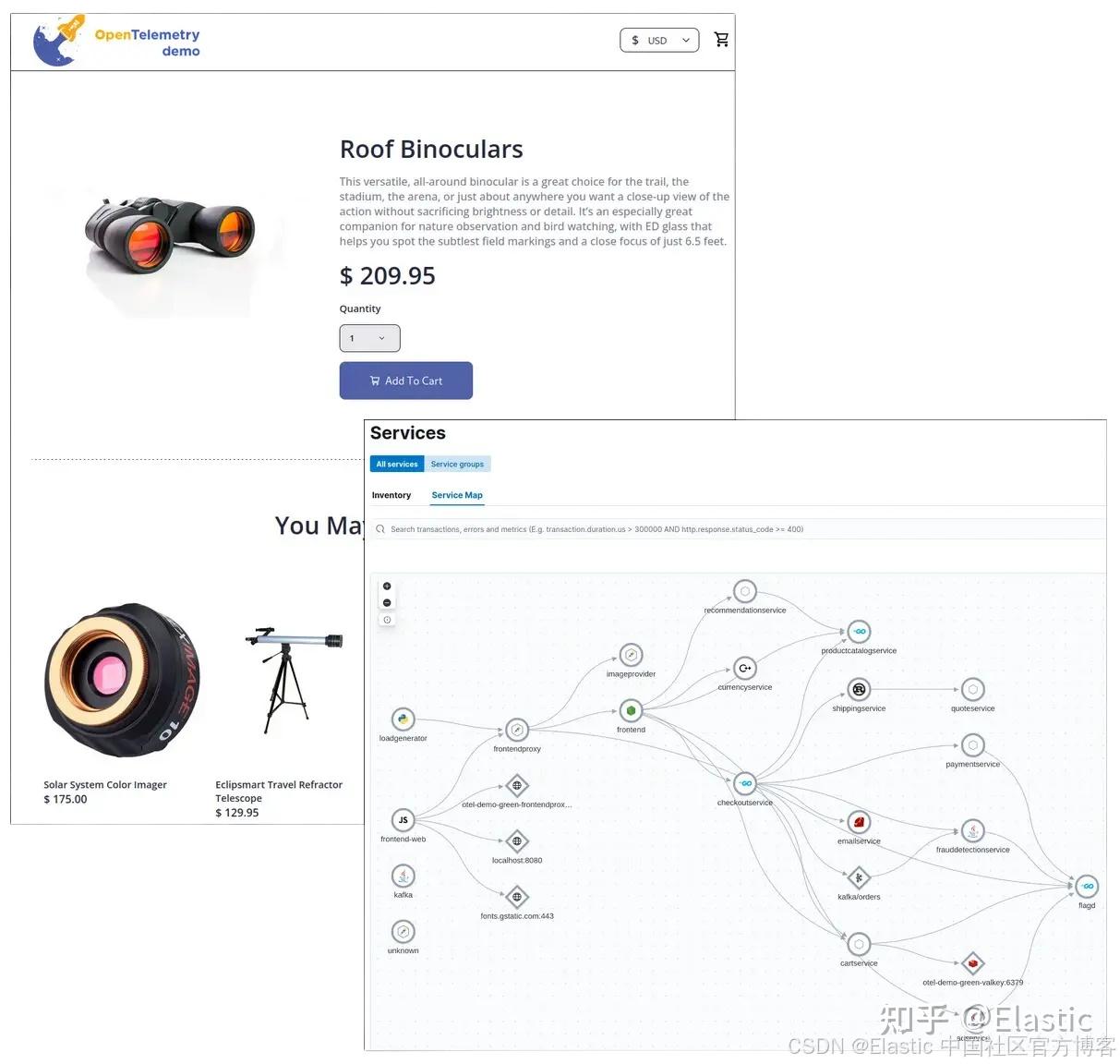 OpenTelemetry 演示与 OpenTelemetry 的 Elastic 分发 - 知乎