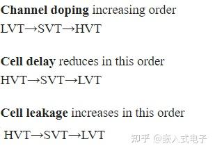 芯片设计数字后端工艺库LVT、HVT、SVT的区别 - 知乎
