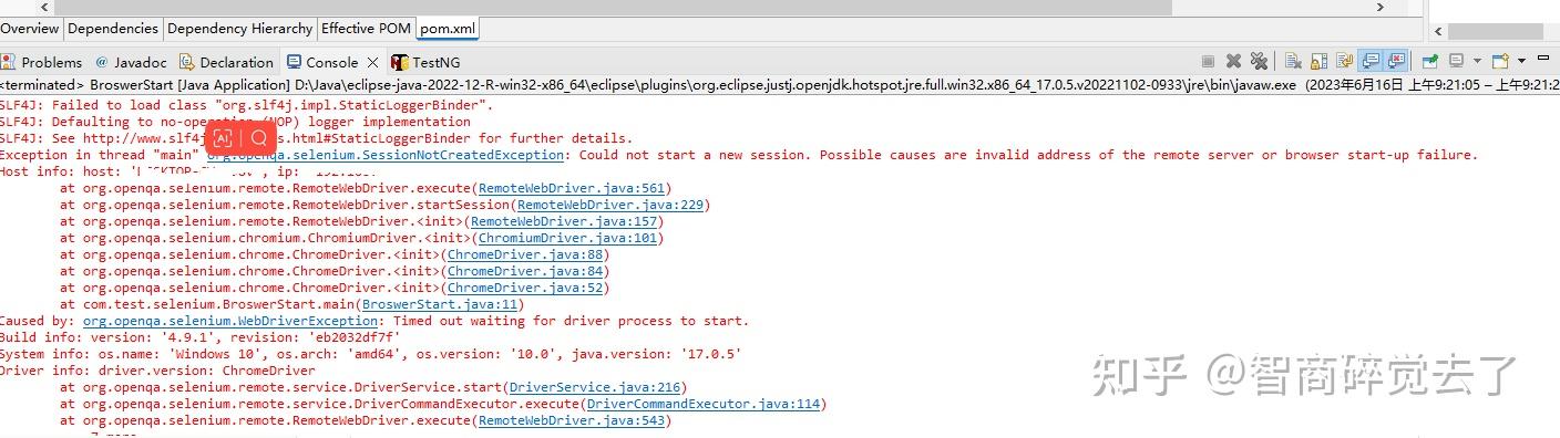 运行Selenium，报错Could not start a new session. - 知乎