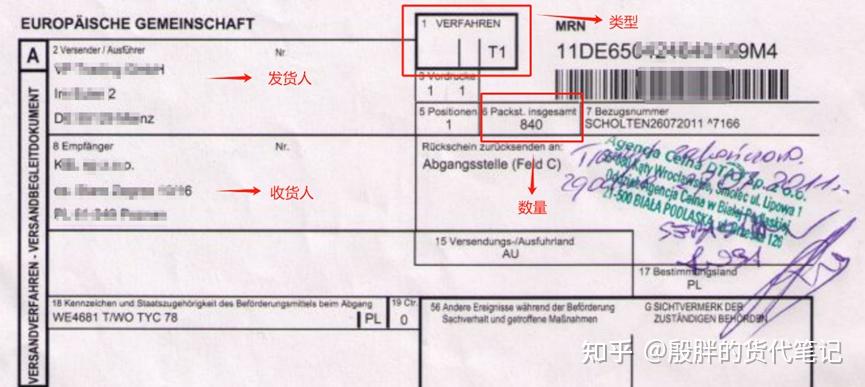 货代常说的欧盟T1文件是什么？ - 知乎