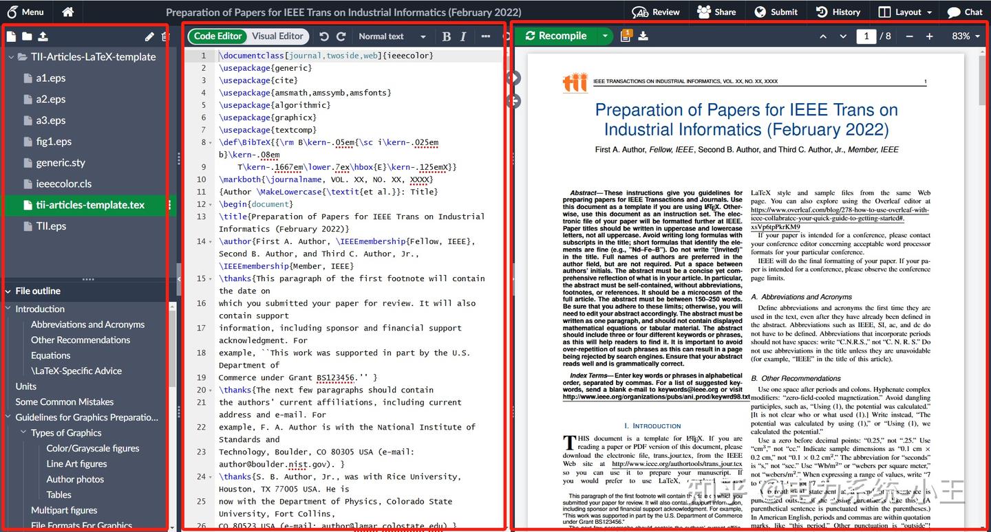 Overleaf排版IEEE trans.期刊论文 - 知乎