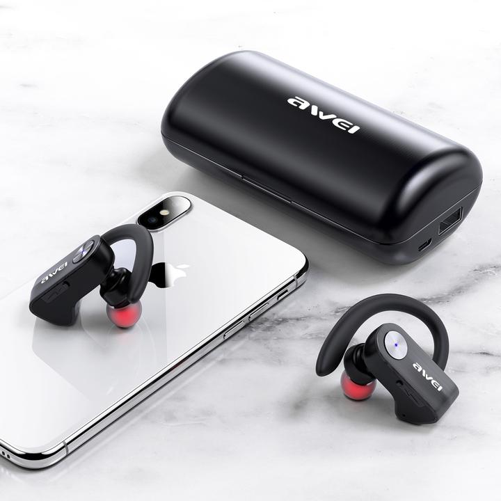 商务风与运动风双重属性的AWEI用维T22——耳挂式TWS耳机界的新晋霸道总裁 - 知乎