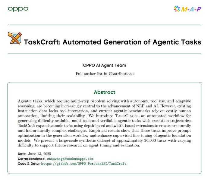 TaskCraft—— 自动化生成智能体任务的革命性框架 - 知乎