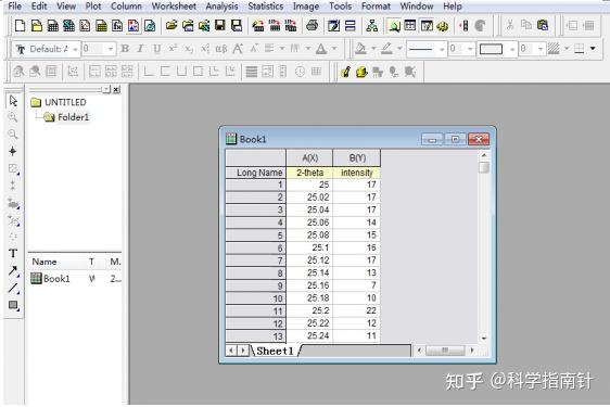 如何使用Origin制作XRD图 - 知乎