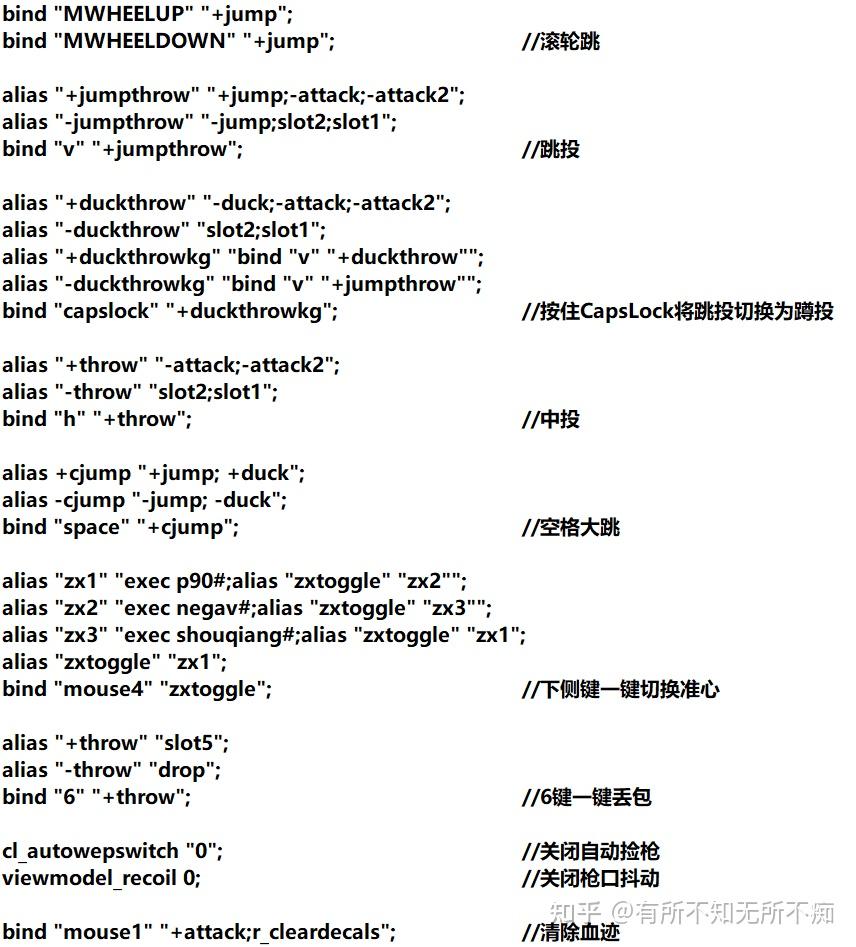 CSGO 指令与cfg指南 - 知乎