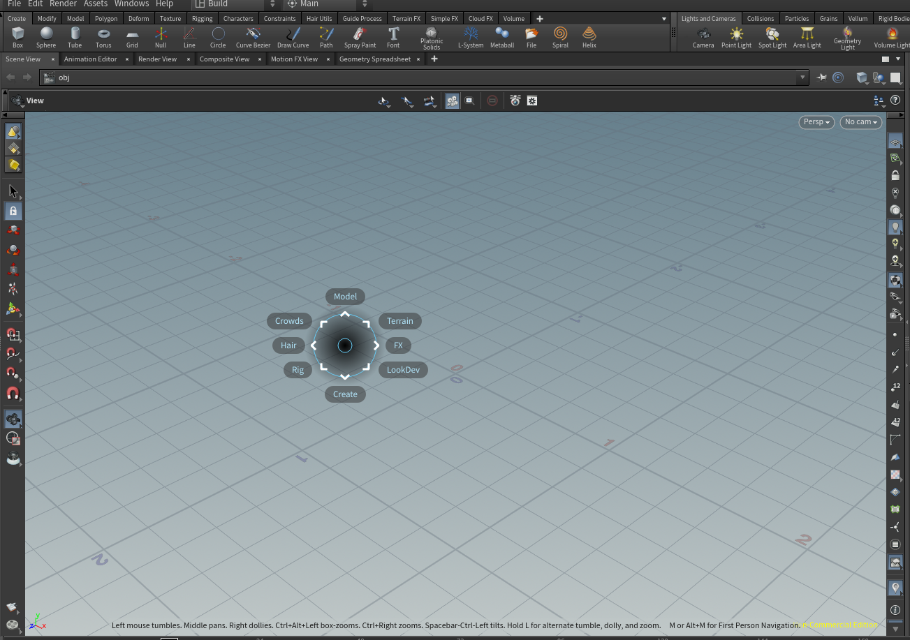 Houdini入门笔记（一）WorkSpace、Panes、View Tools - 知乎