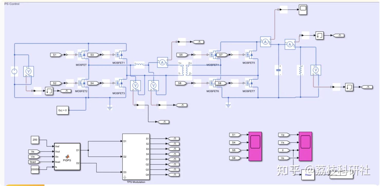 双有源桥DAB闭环控制仿真，采取DPS双移相控制（Simulink仿真实现） - 知乎