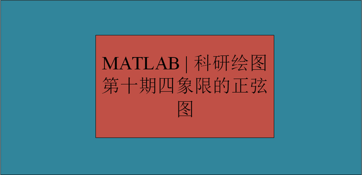 MATLAB | 科研绘图第十期四象限的正弦图 - 知乎