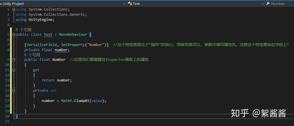 【Unity插件】SetProperty -在Inspector面板上访问属性(get/set) - 知乎