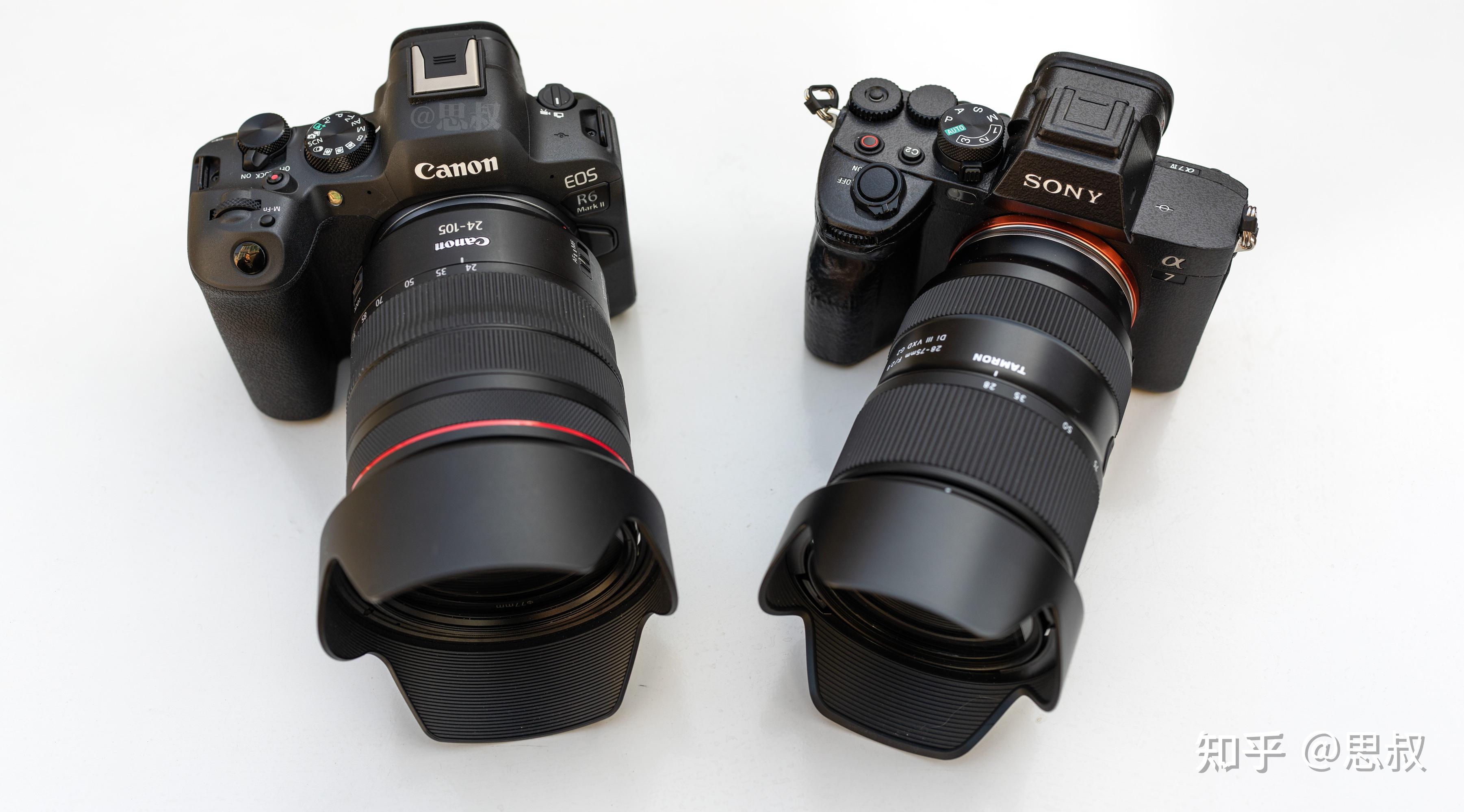 全画幅中端水桶机A7M4、EOS R6 II怎么选？附实机上手对比 - 知乎