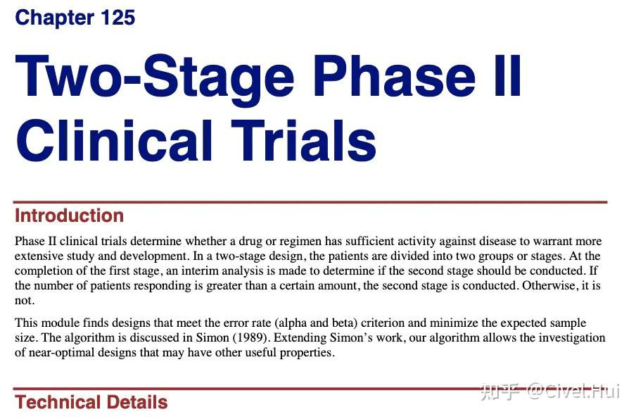 simon二阶段设计样本量计算 - 知乎
