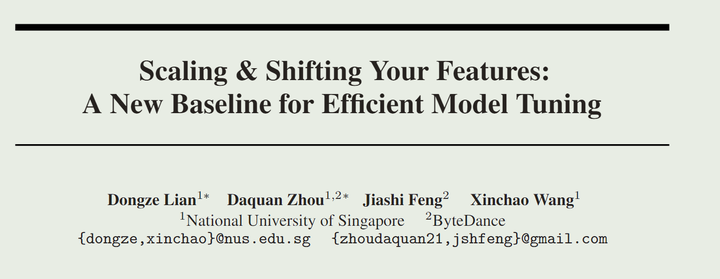 SSF: 缩放和移位特征——参数高效的微调方法(PETL) - 知乎