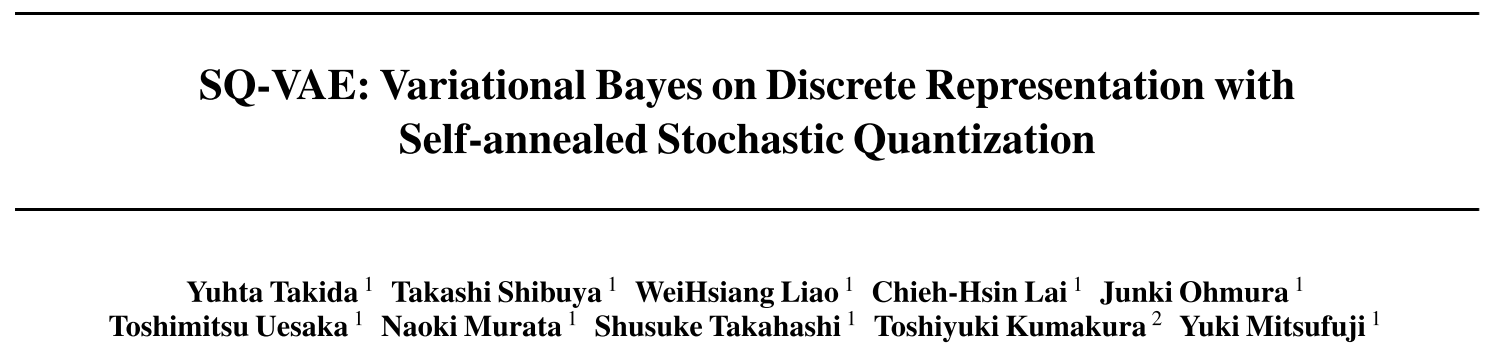 SQ-VAE: Variational Bayes on Discrete Representation with Self-annealed Stochastic Quantization - 知乎