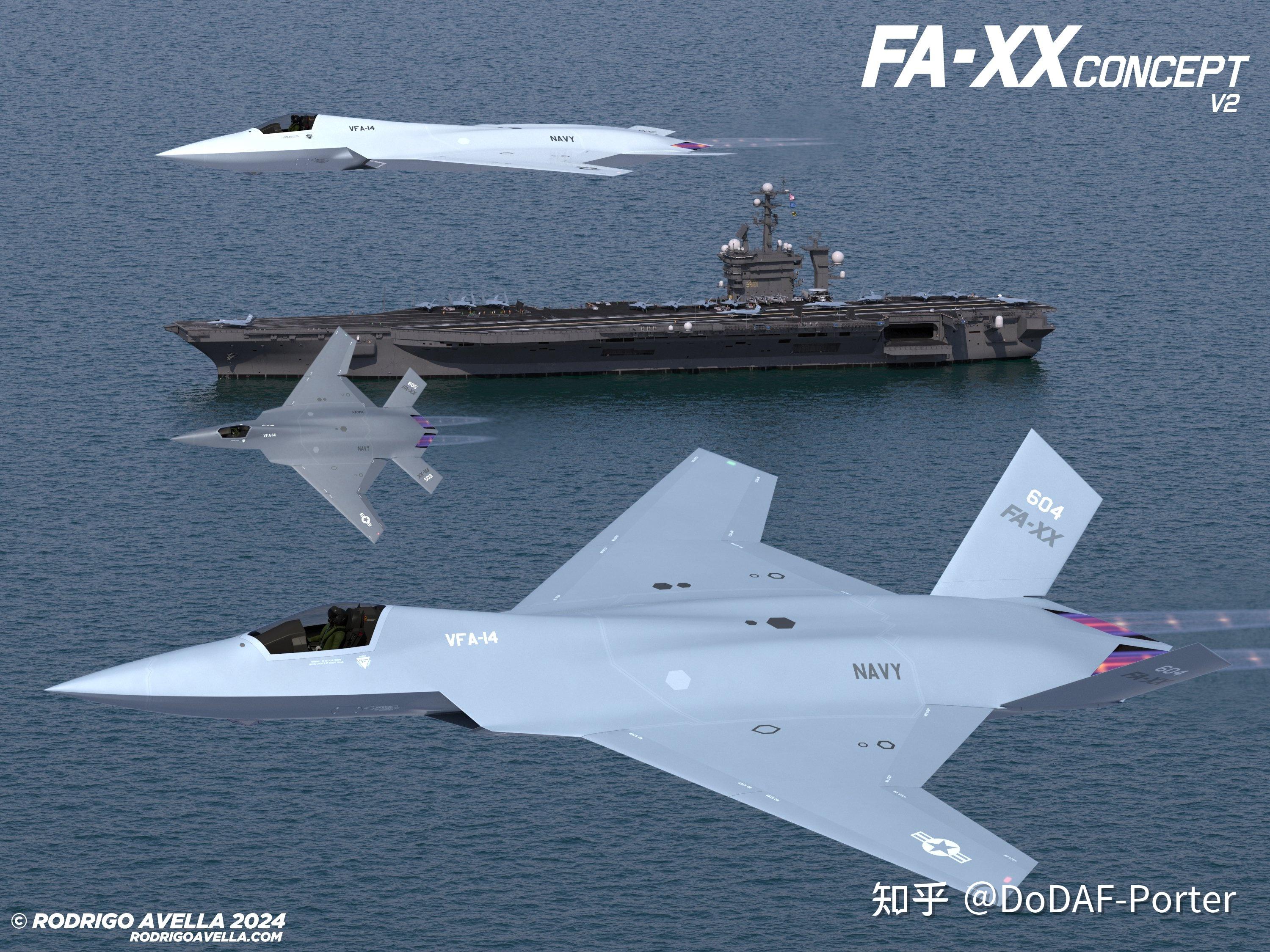 美国F/A-XX 概念V2 第六代战斗机 - 知乎