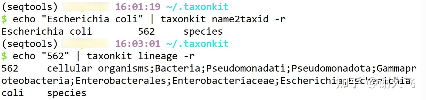 TaxonKit—实用的NCBI分类学数据命令行工具集 - 知乎