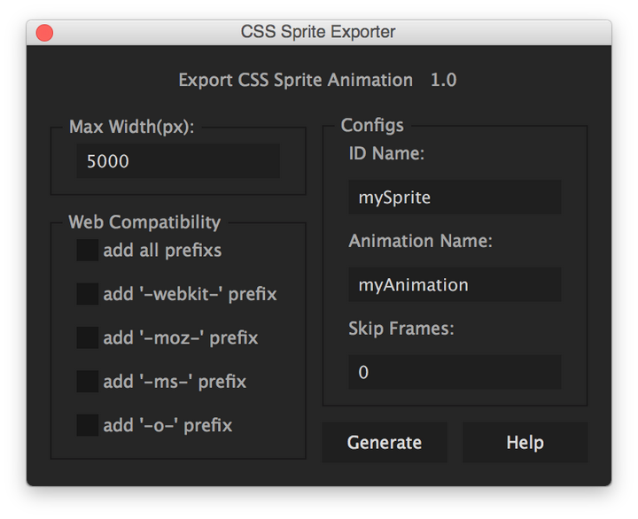 AE 脚本： CSS Sprite Exporter - 将AE动画导出为雪碧图动画 - 知乎