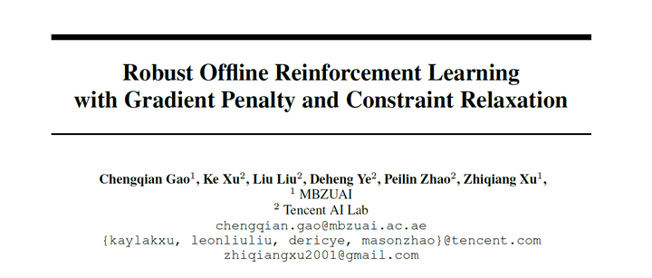 《Robust Offline Reinforcement Learning with Gradient Penalty and Constraint Relaxation》论文阅读笔记 - 知乎