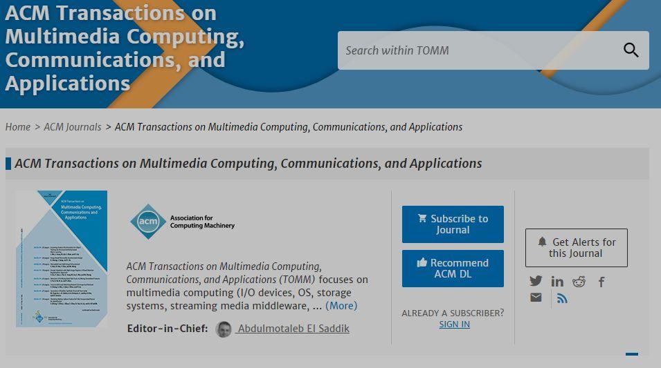 TOMM杂志是水刊吗？是不是预警期刊？投稿周期多久 - 知乎