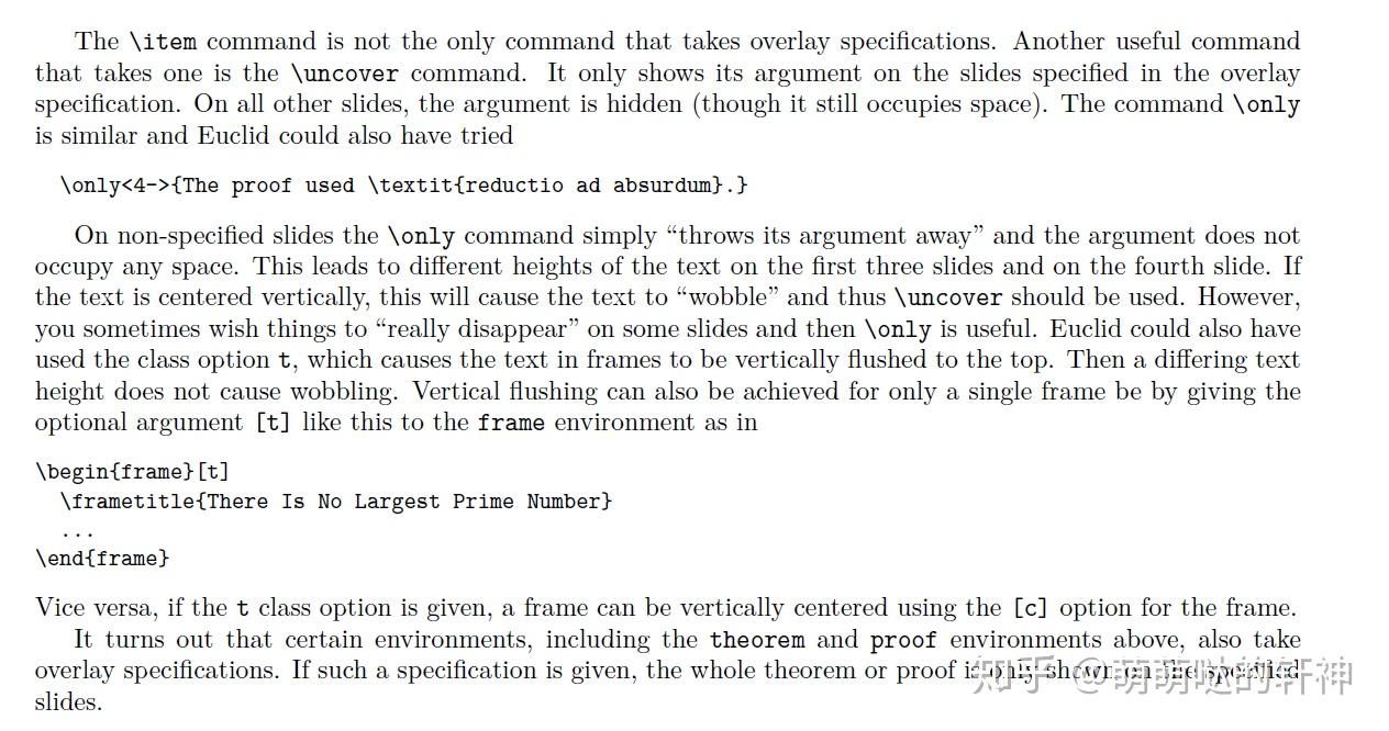 Latex Beamer(4) - 知乎