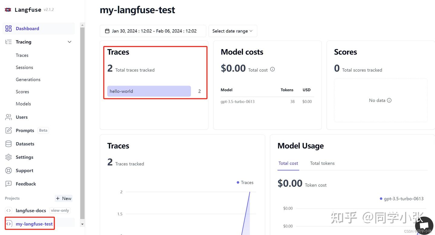 【AI大模型应用开发】【LangFuse: LangSmith平替，生产级AI应用维护平台】0. 快速上手 - 基本功能全面介绍与实践（附代码） - 知乎