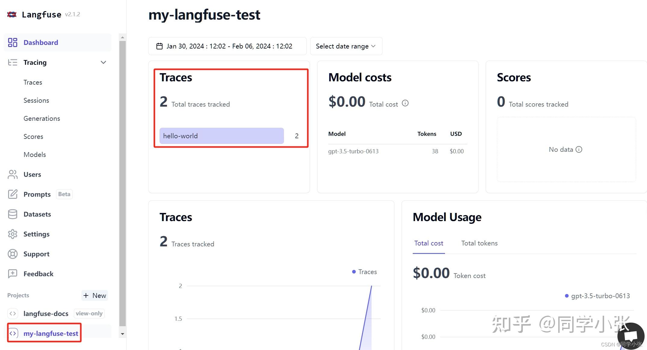 【AI大模型应用开发】【LangFuse: LangSmith平替，生产级AI应用维护平台】0. 快速上手 - 基本功能全面介绍与实践（附代码） - 知乎